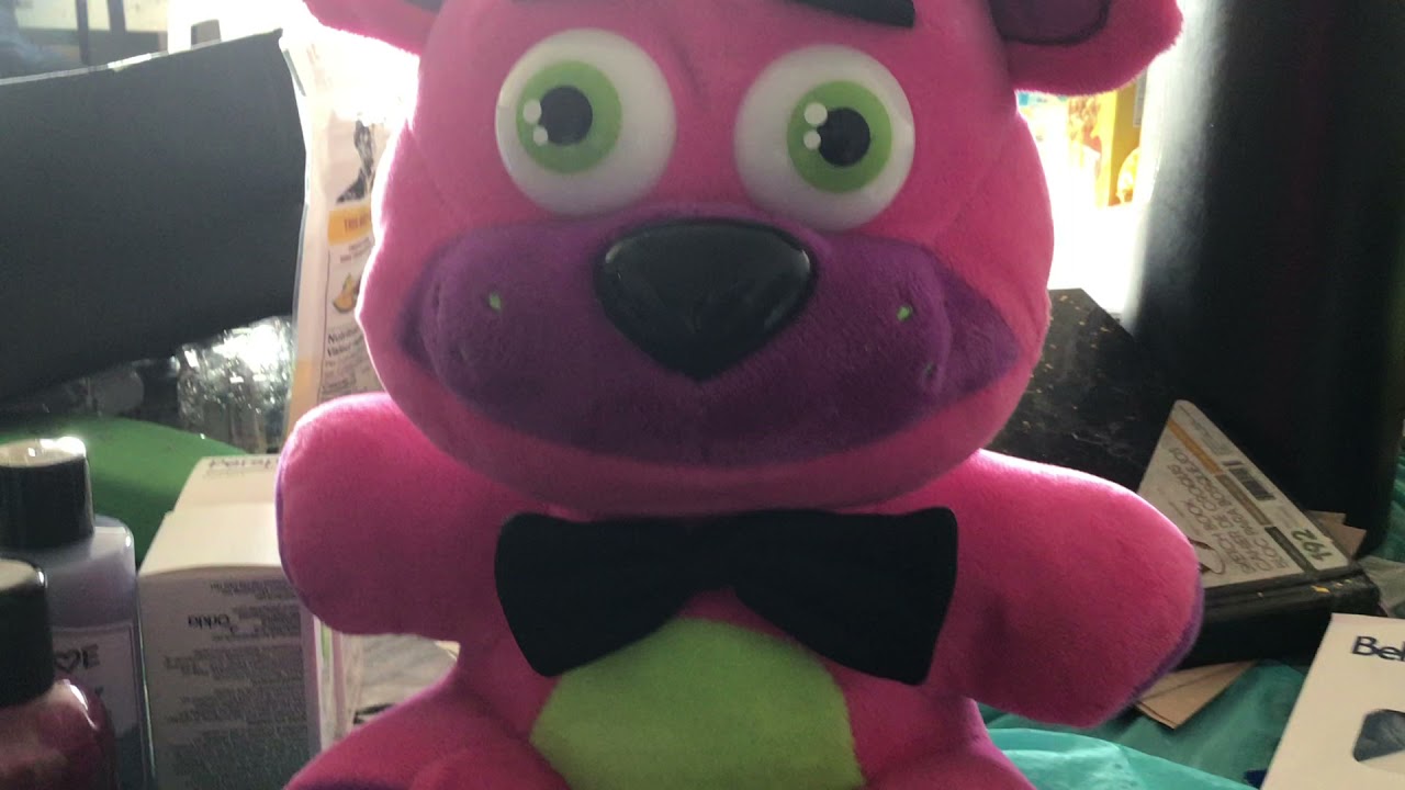 My pink freddy fazbear plush - YouTube