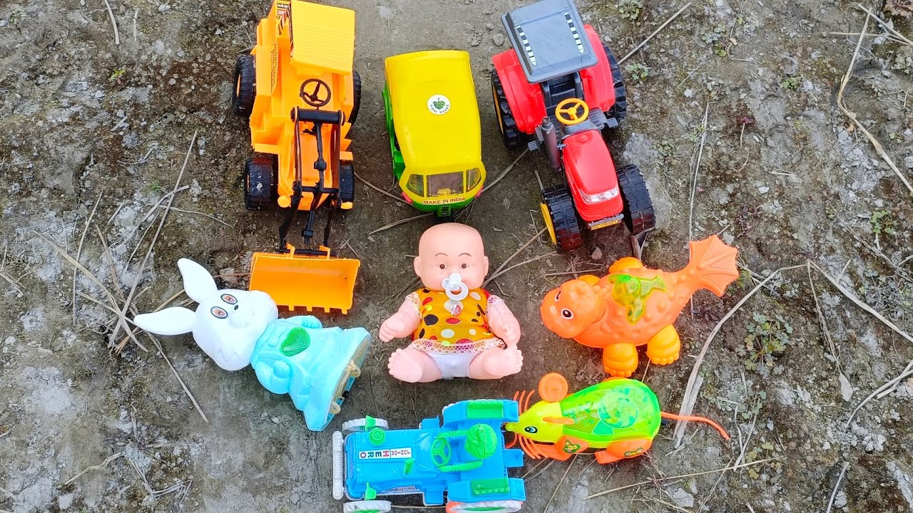New Unboxing JCB 3Dx | John Deere 5310, Mahindra Arjun tractor | baby ...