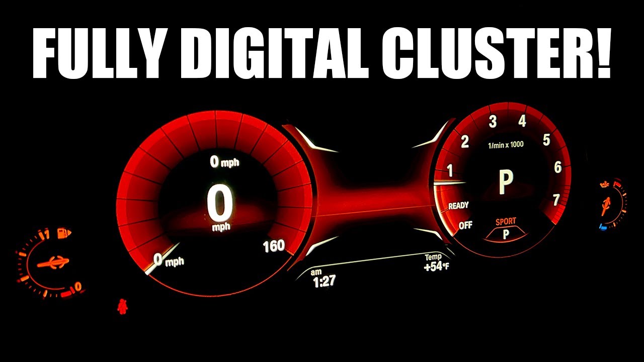 BMW F30 GETS STUNNING NEW 6WB DIGITAL CLUSTER *game changer* - YouTube