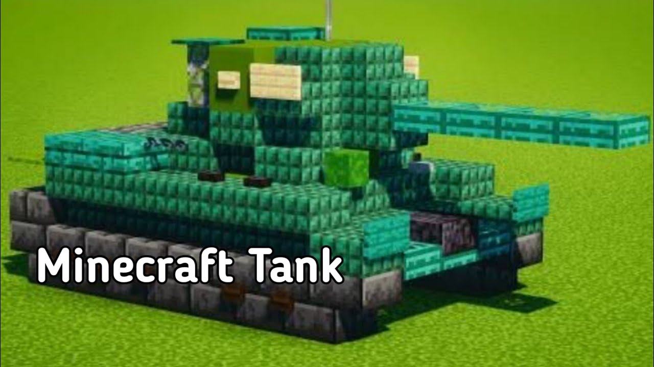 HOW TO MAKE A WORKING TANK IN MINECRAFT | MINECRAFT TANK TUTORIAL ...