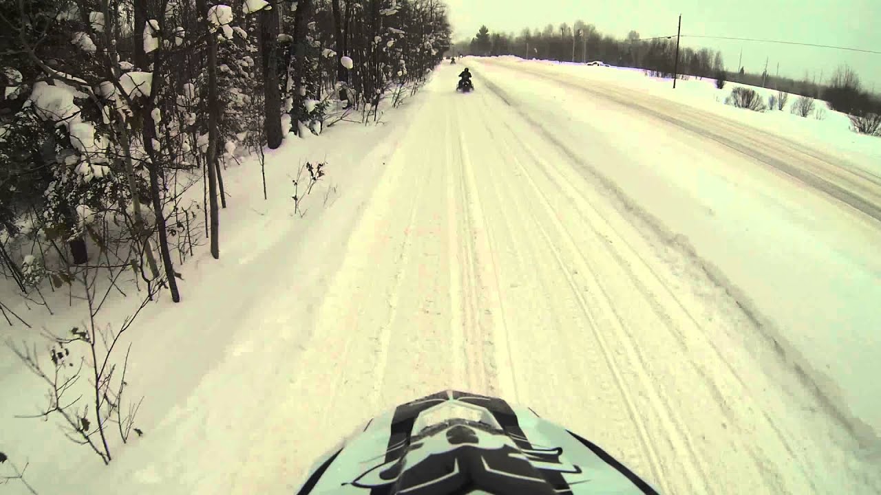UP snowmobiling trip 2014 - YouTube