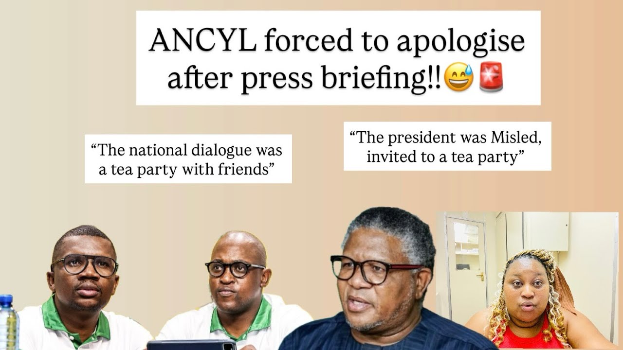 ANCYL bashed the National dialogue and called it a tea party, Later ...