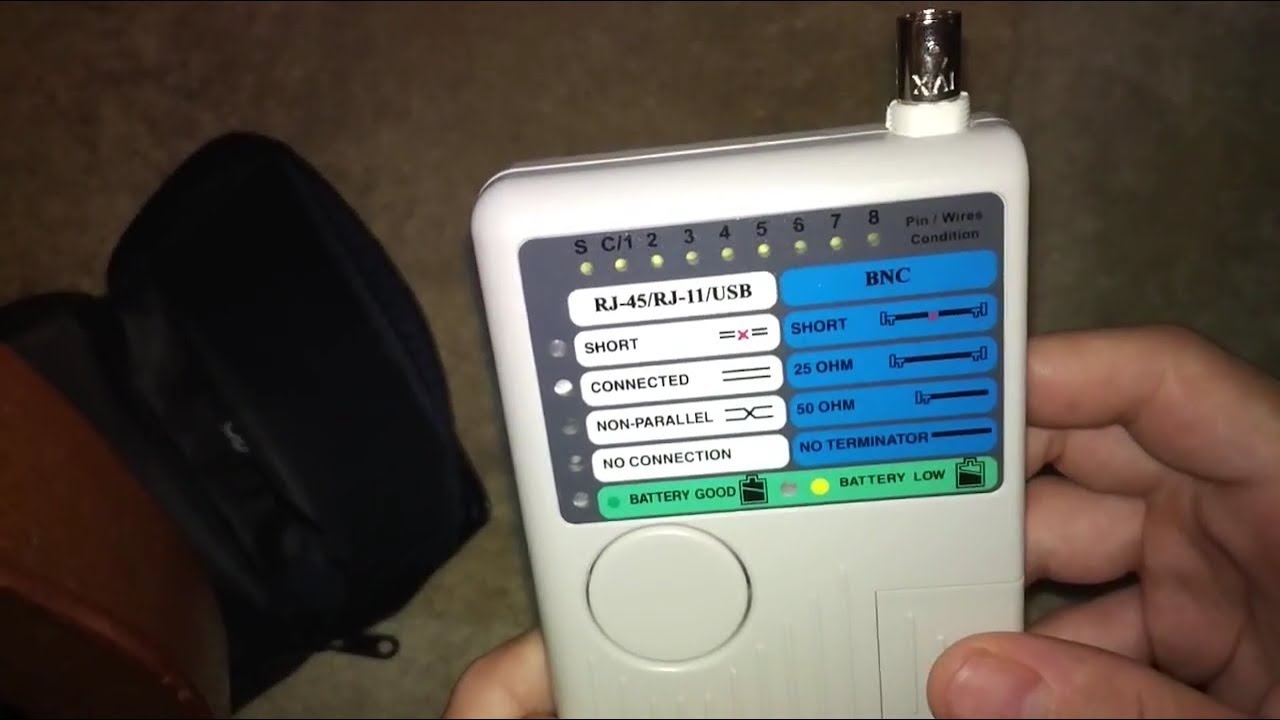 4 In 1 Network Cable Tester RJ45/RJ11/USB/BNC LAN Cable (Banggood.com ...