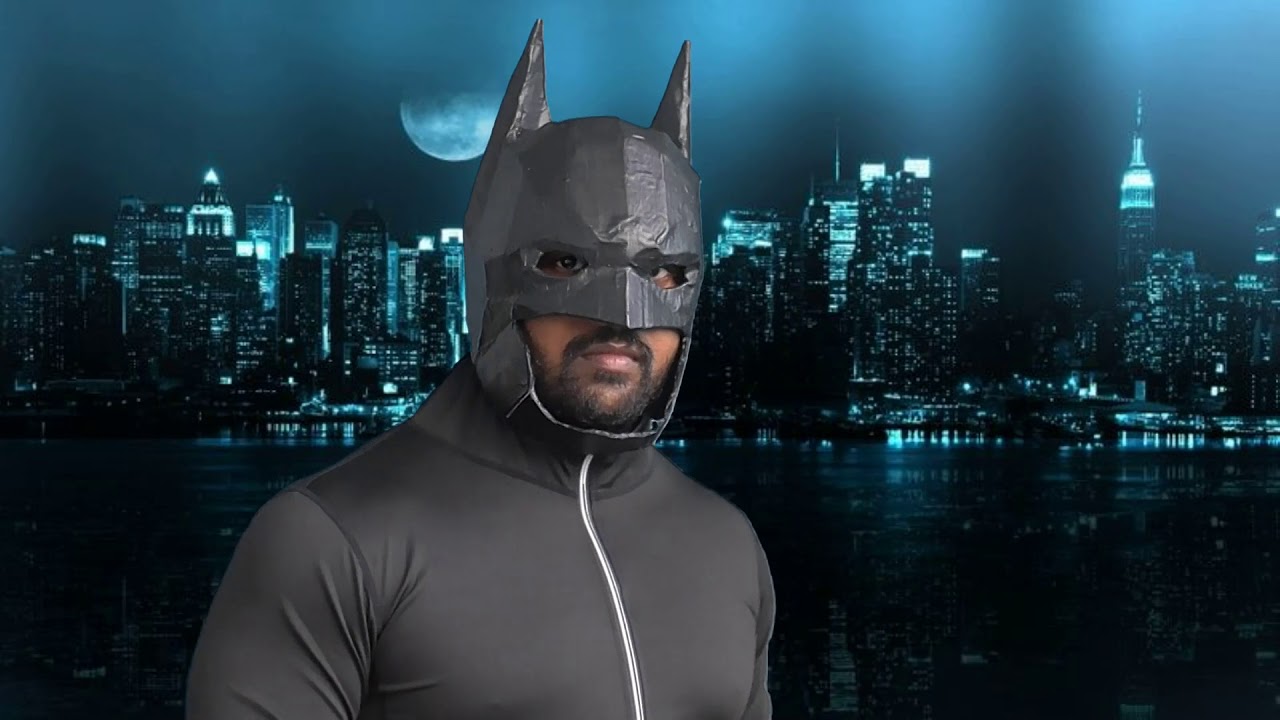 How to make Batman cowl out of cardboard👆👆👆👆 - YouTube