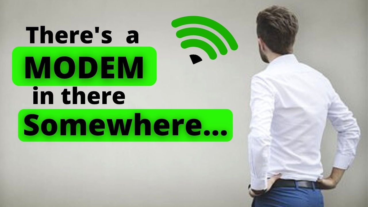 Tales From Tech Support - Ancient modem buried in a wall - YouTube