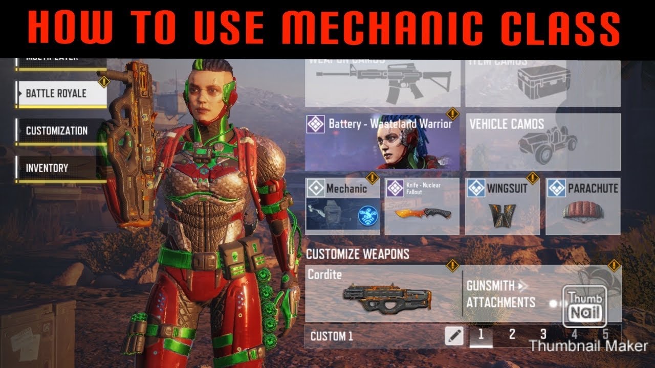 How to Use Mechanic Class in Call of Duty (Cod) Mobile Battle Royale ...