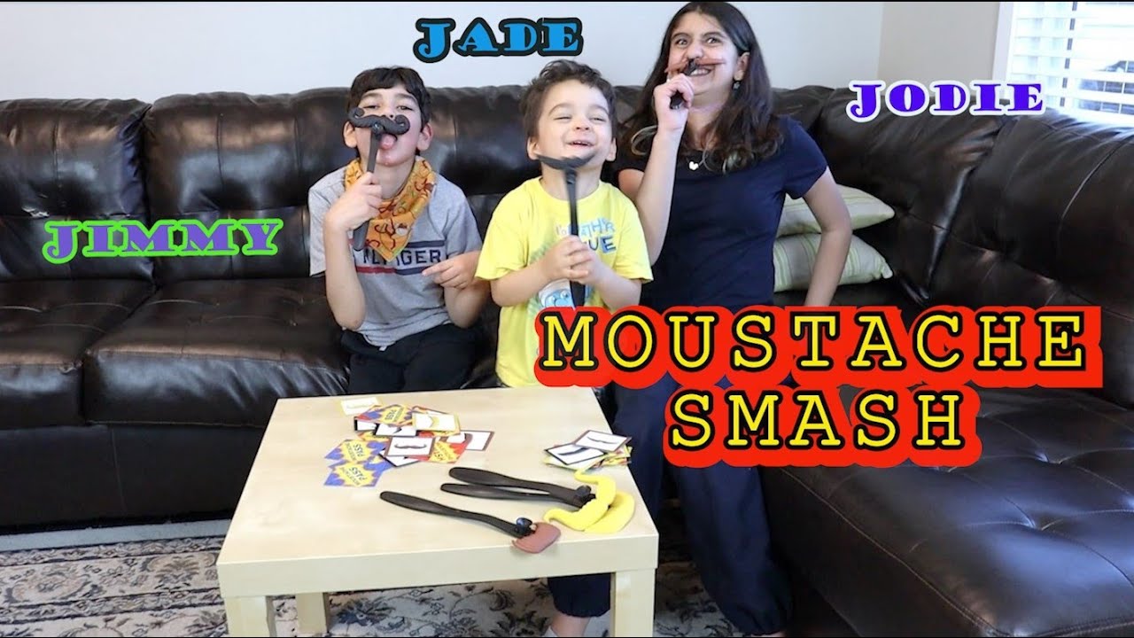 Moustache Smash Game family and friends party challenge games Toys ...