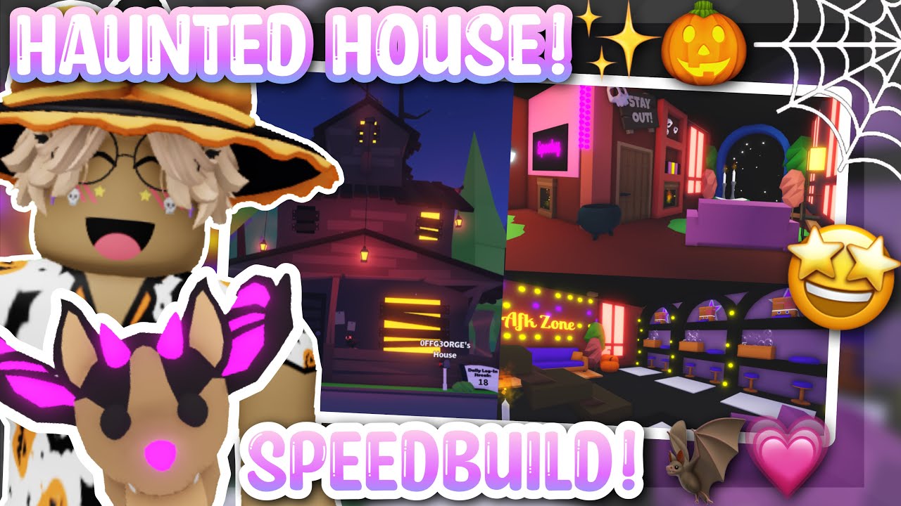 🎃💗DECORATING THE HAUNTED HOUSE! + tour! In Adopt Me! - YouTube
