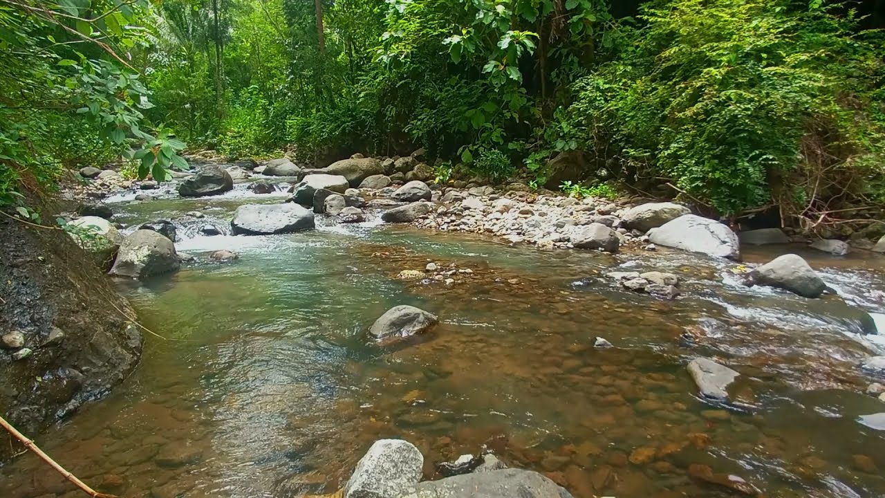 01/06 calming blue mountain stream. Relaxing river sounds, white noise ...