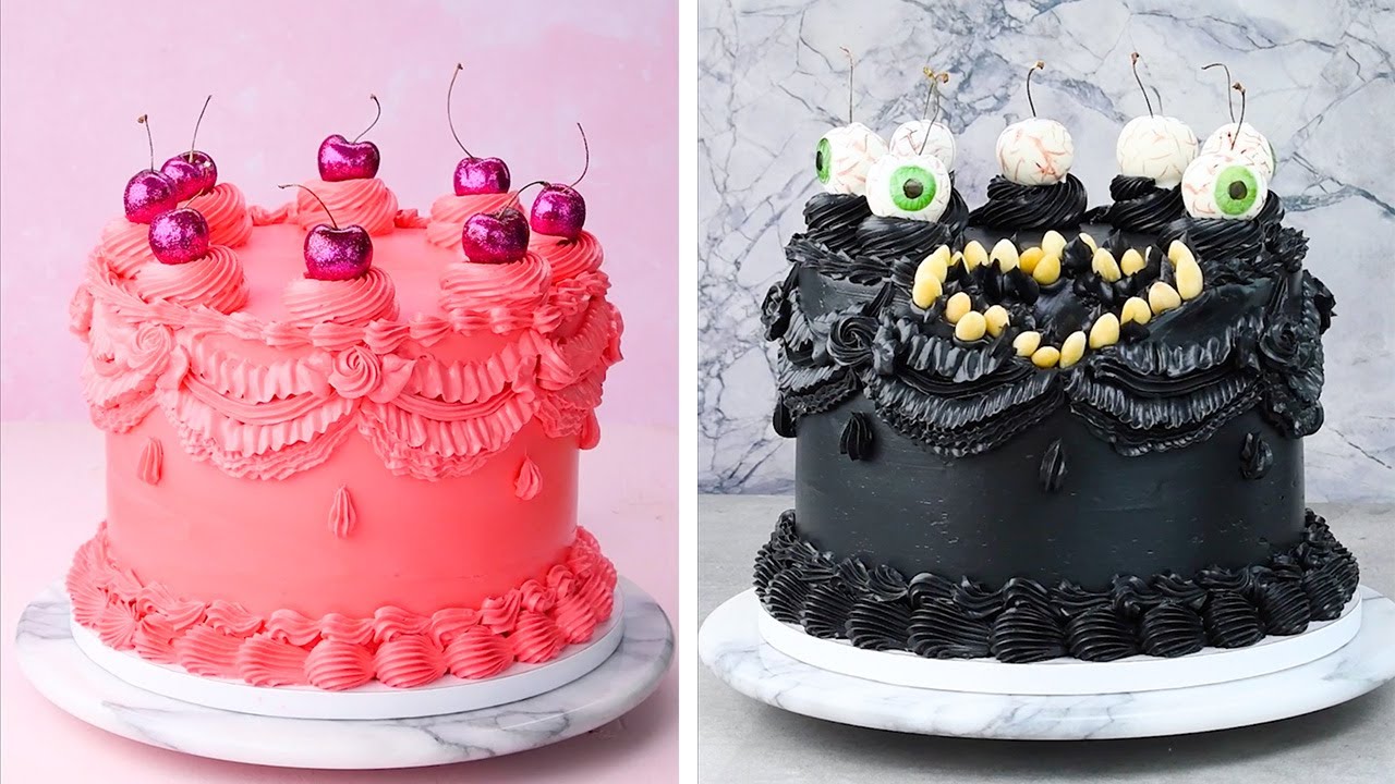 These Goth and Glam designs are a piece of cake! 🎂🖤 - YouTube