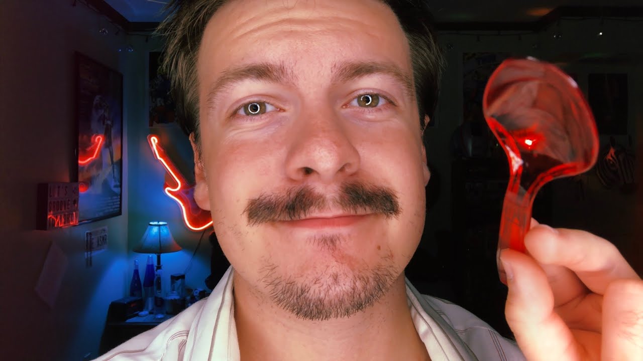 [ASMR] Camera Lens Tapping with Red Plastic Spoon | Visual ASMR Triggers | RV - YouTube