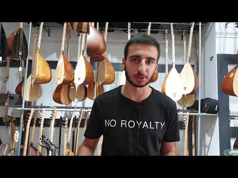 Oyma Dut Bağlama Kısa Sap 40 cm.Karar sesi Do- Do#