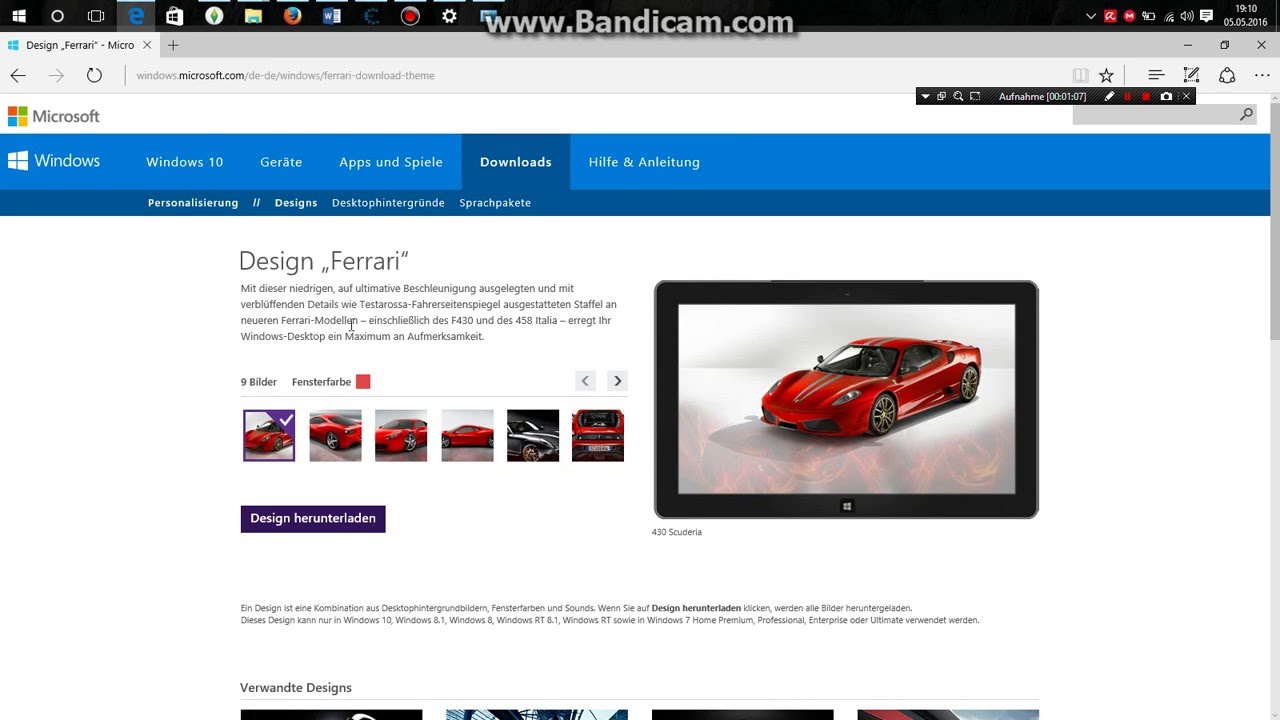 Windows 7,8,10 Desings endern - YouTube