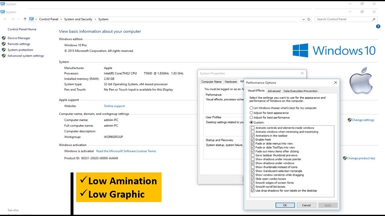 How To Fix Windows 10 Low Graphic & Animation Problem & Issue - YouTube