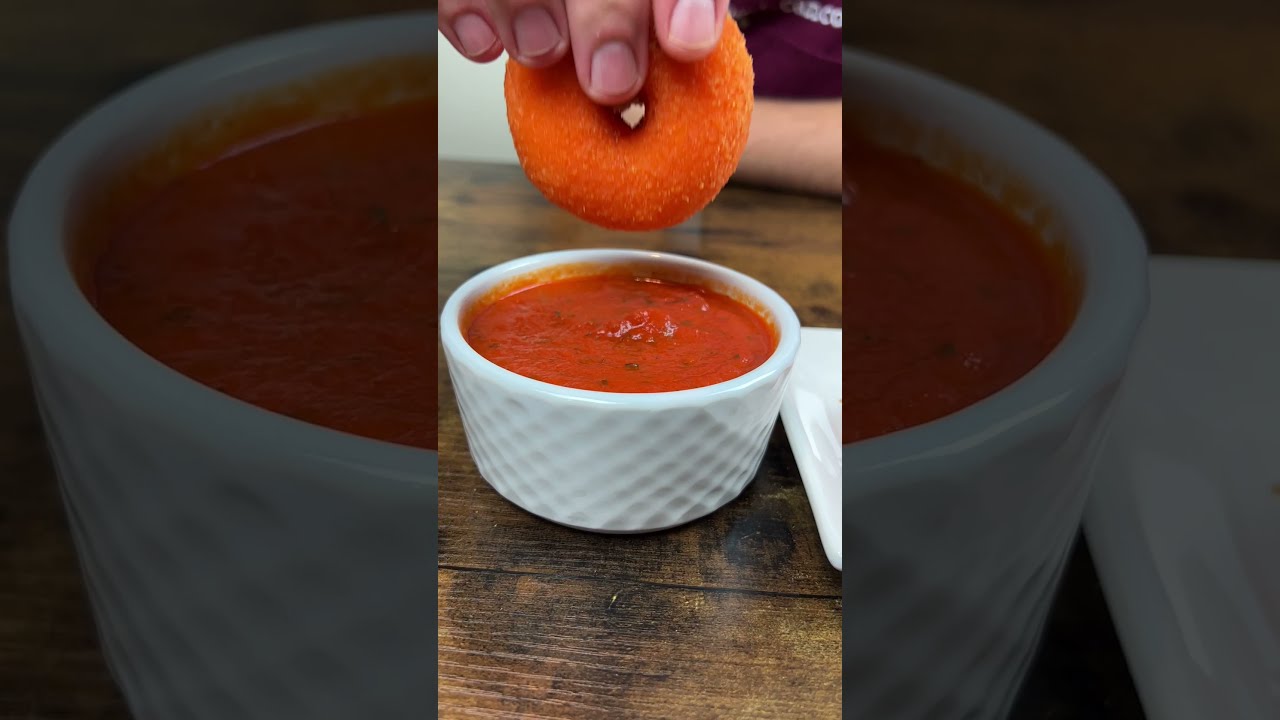 Mozzarella Donut with Marinara Sause - YouTube