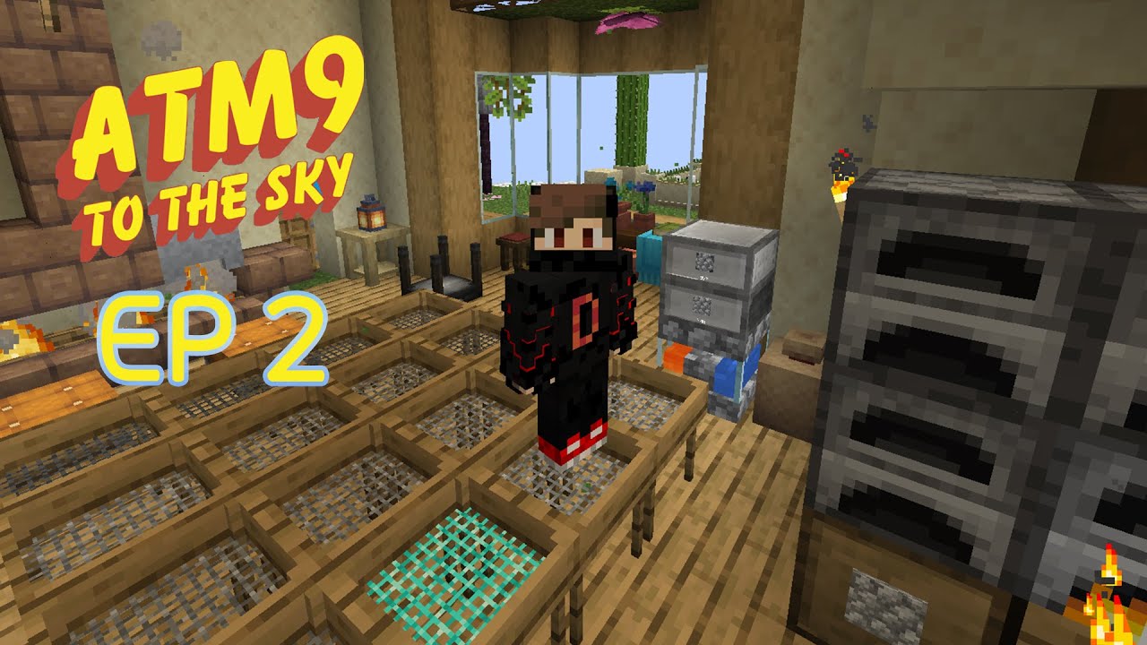 Minecraft ATM 9 to the sky EP.2 จุดเริ่มต้นกระแสไฟฟ้า - YouTube