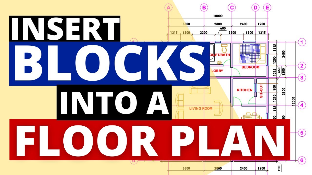 How To Insert Blocks Into A Floor Plan YouTube How To Insert Blocks Into A Floor Plan YouTube