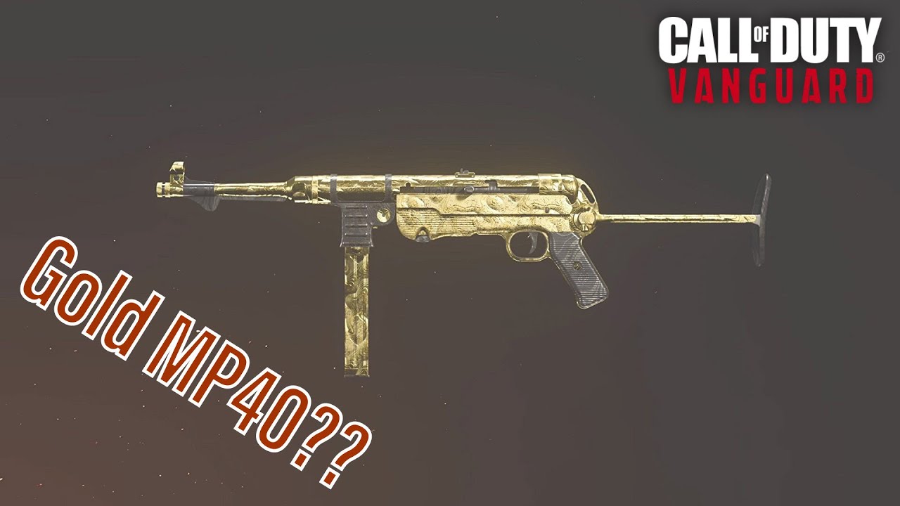 I UNLOCKED THE GOLD MP40😱 | Call Of Duty: Vanguard - YouTube