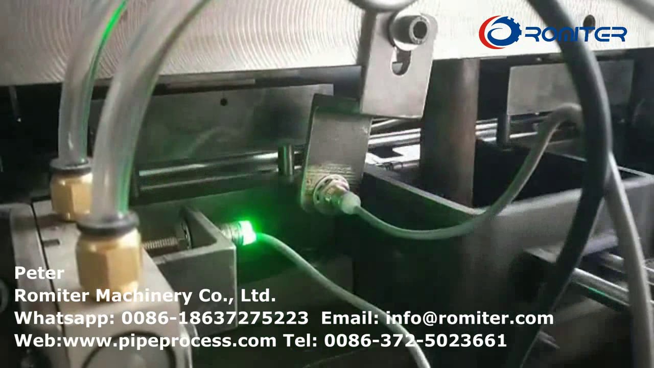 Automatic Aluminum Tube Double Head Shrinking Machine - YouTube