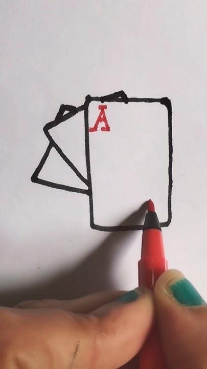 How to draw playing cards #shorts #satisfying #art #drawing #easy - YouTube