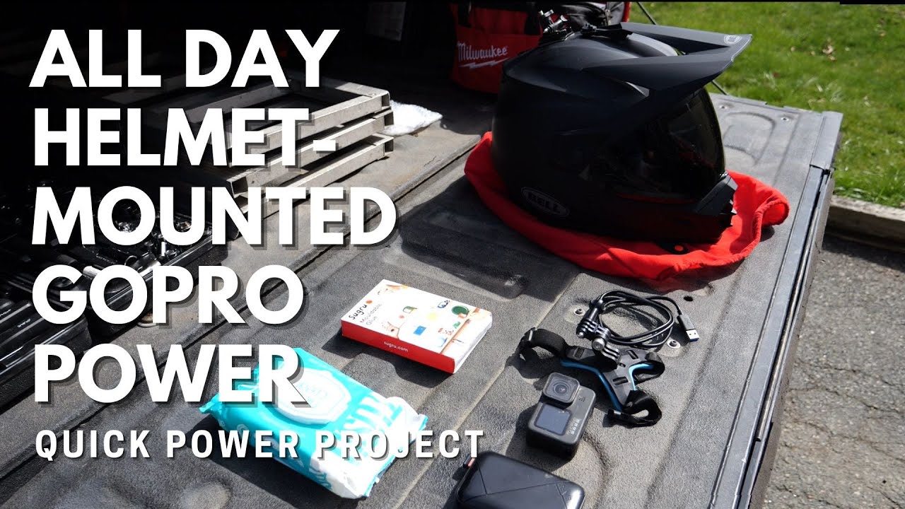 Go Pro Power all Day for Helmet Mounted Camera! - YouTube