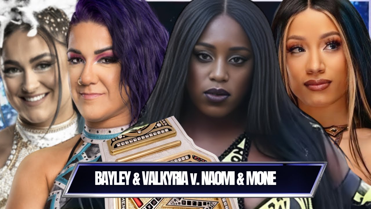 Bayley & Lyra Valkyria vs Naomi & Mercedes Mone | Smackdown - YouTube