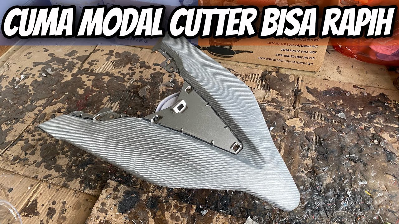 Cukup Pake Cutter Pinggiran Carbon Bisa Rapih ! - YouTube
