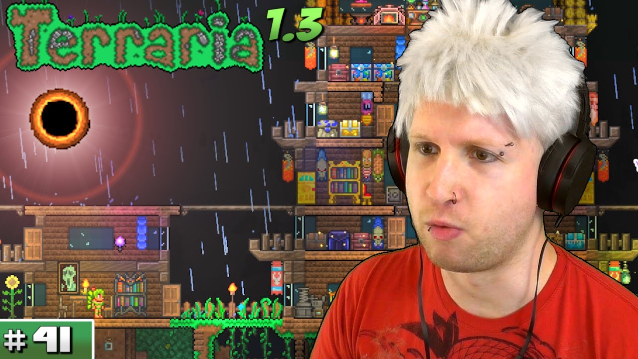 Scythe Plays Terraria 1.3 SOLAR ECLIPSE EVENT! Let's Play Gameplay #41 ...