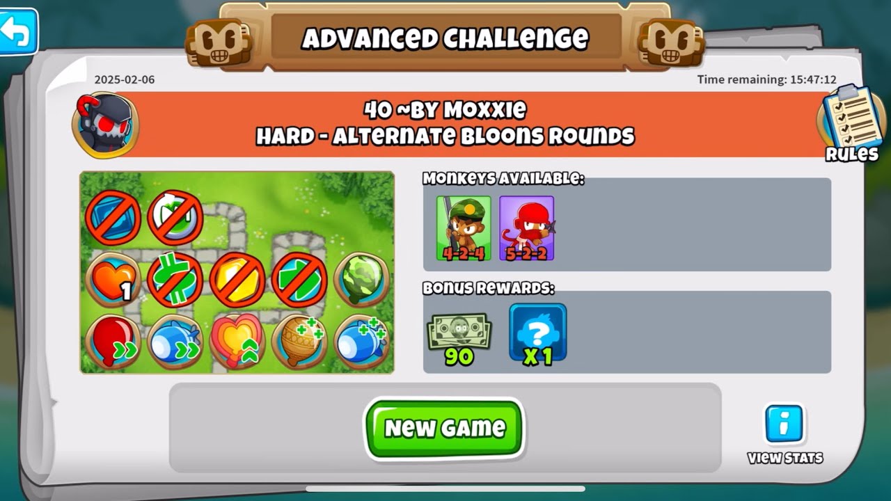 BTD6 ADVANCED CHALLENGE 40 -BY MOXXIE HARD - ALTERNATE BLOONS ROUNDS ...