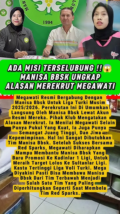 Alasan Manisa BBSK Merekrut Megawati😱🔥 #beritamegawatiterbaru #manisabbsk #redsparks # ...