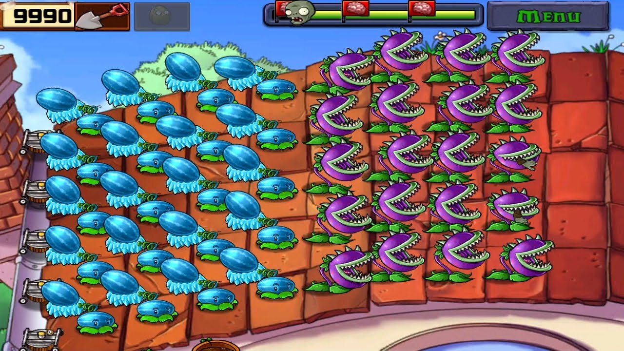 Plants vs Zombies • Adventure Roof Level 6 Full Walkthrough HD [ 1080p ...