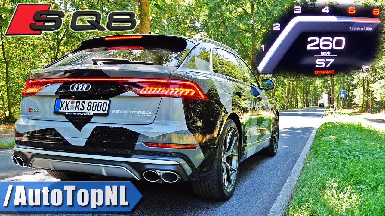 AUDI SQ8 0-260KM/H ACCELERATION TOP SPEED & SOUND by AutoTopNL - YouTube