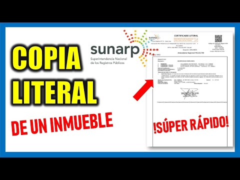 Copia literal SUNARP en línea 2025 |¿Cómo solicitar COPIA LITERAL de un inmueble?