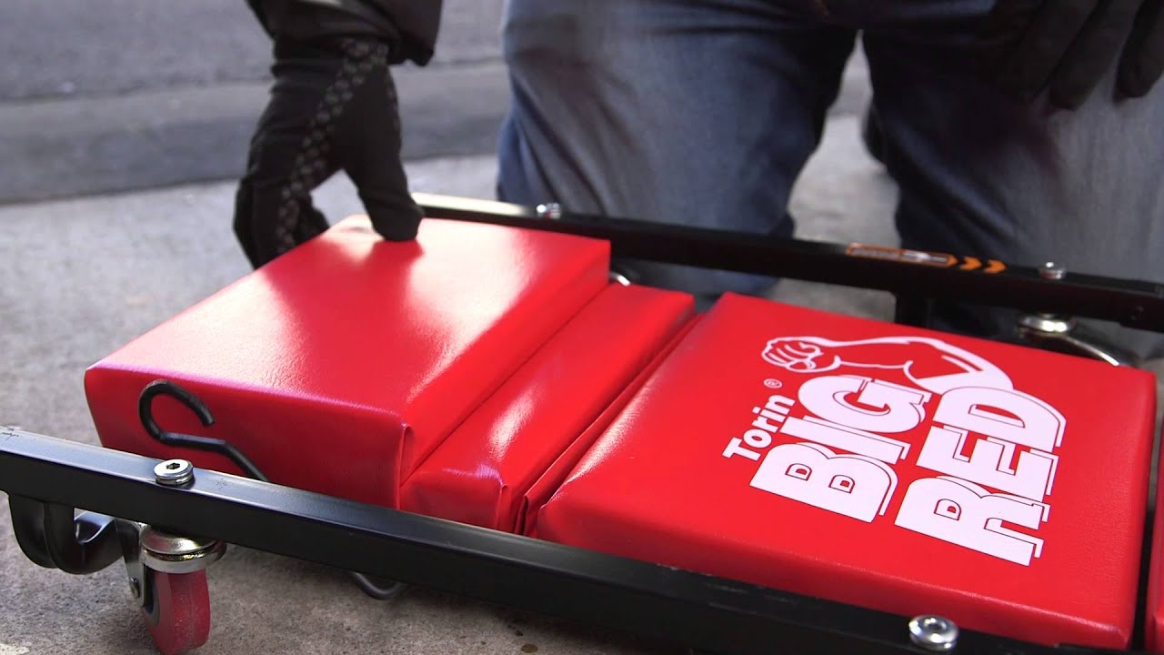 Torin Big Red 36" Creeper with Adjustable Headrest -- Pep Boys - YouTube