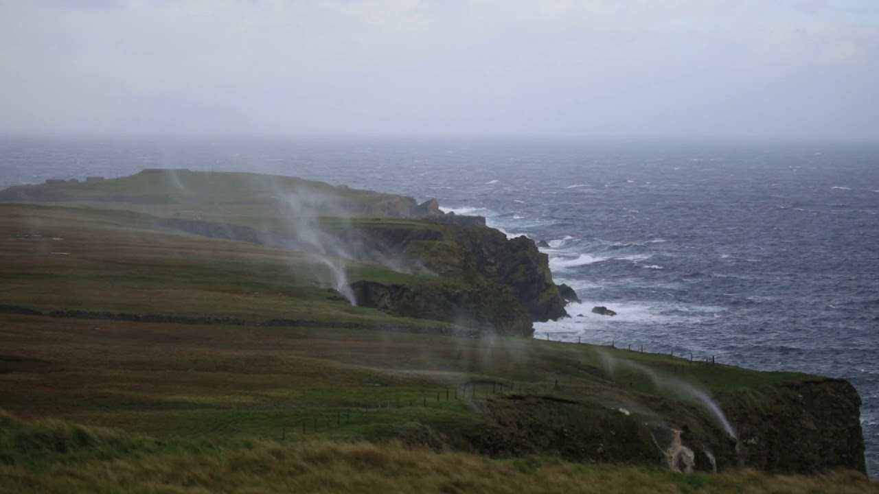 Wild day near Norwick on Unst, Shetland - YouTube