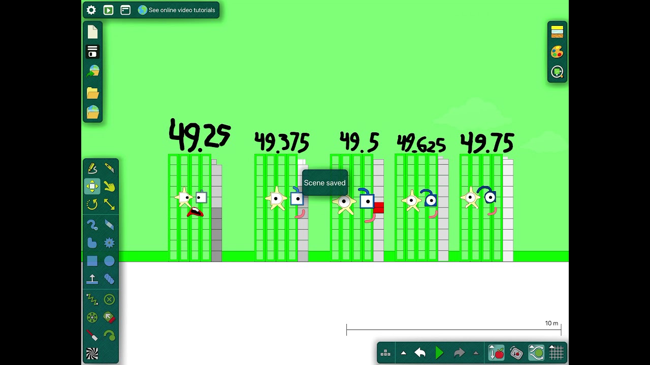 Numberblocks band eighths 0.125 to 100 (part 40) - YouTube