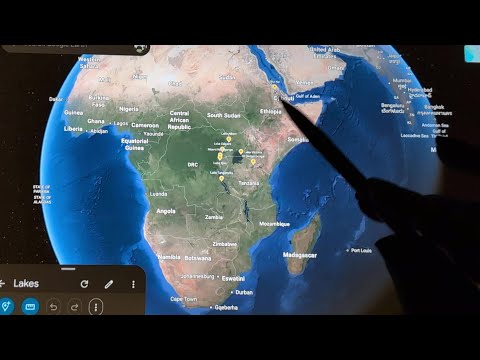 ASMR ~ Great Lakes (& Lava Lakes) Of Africa! Whispered Google Earth Exploration!