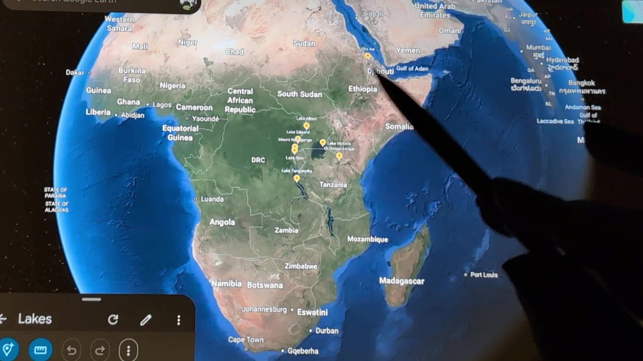 ASMR ~ Great Lakes (& Lava Lakes) Of Africa! Whispered Google Earth ...