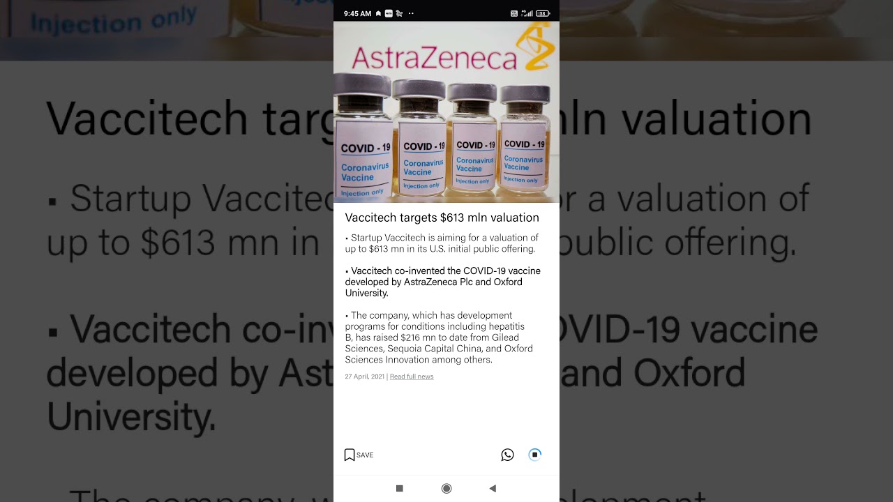 Oxford COVID-19 vaccine tech maker Vaccitech targets $613 mln valuation ...