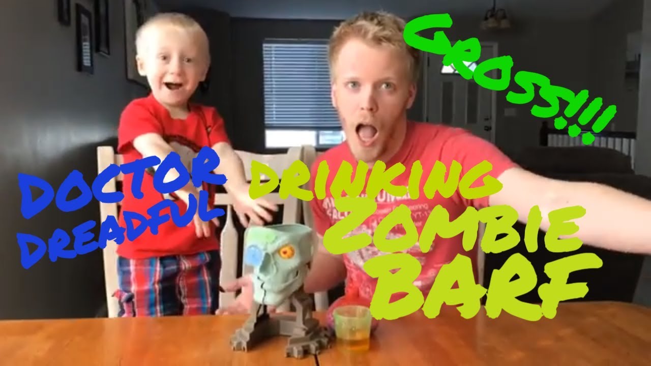 Eating Barf! Gross Zombie Barf! Doctor Dreadful Zombie Lab - YouTube