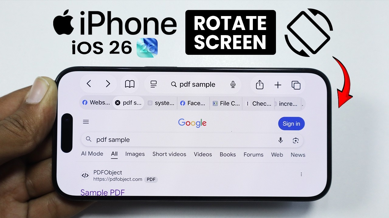 [iOS 26] How to Rotate Screen on Any iPhone - Turn On Screen Rotation ...