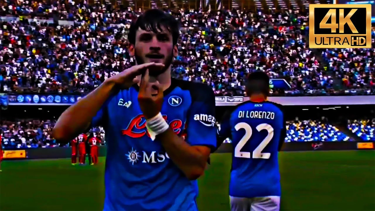 Khvicha Kvaratskhelia Celebration After Goal Which is Dedicated to his ...