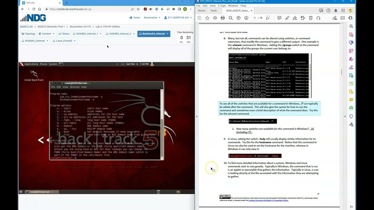Lesson 1 Displaying Computer Information/CompTIA Net+Lab 3: TCP/IP Utilities - YouTube