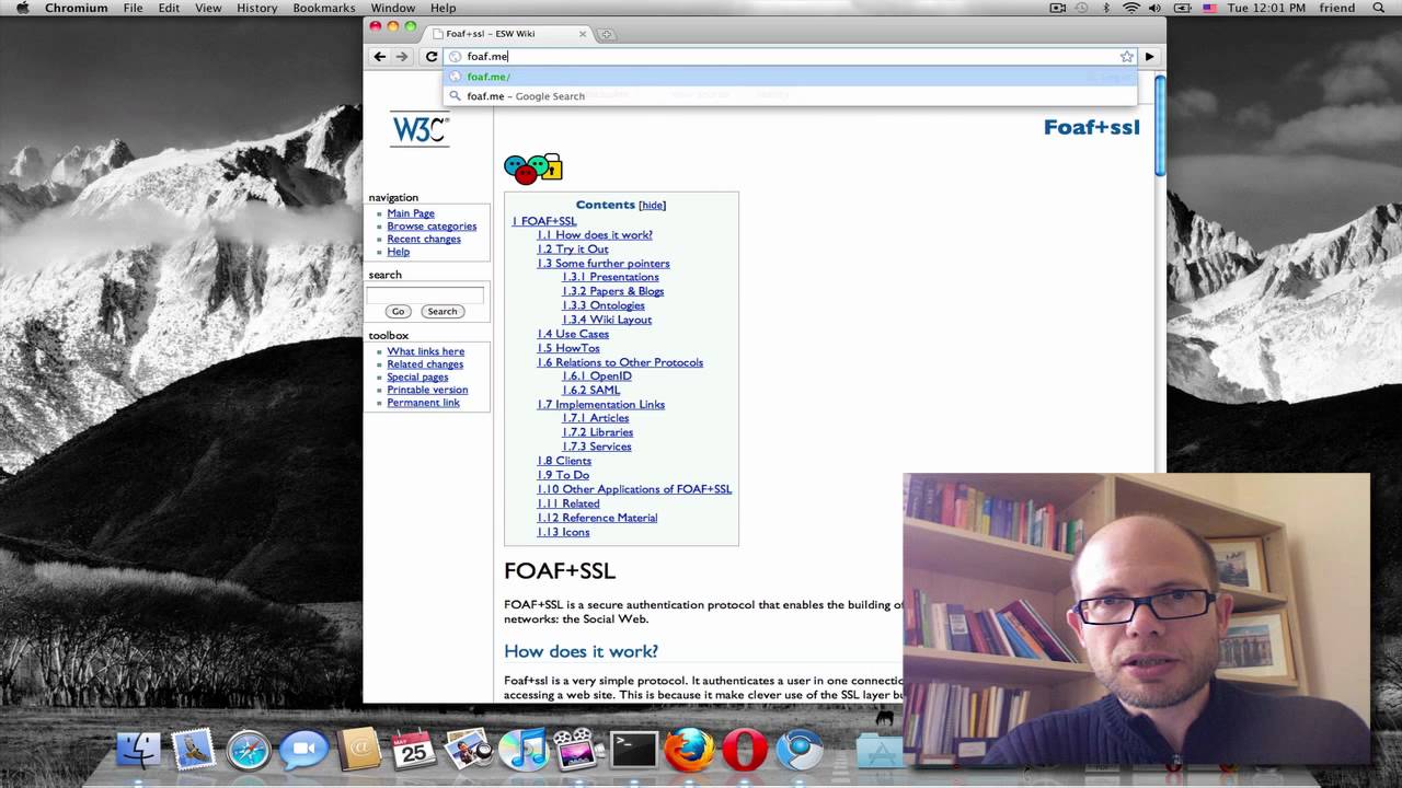 Using a WebID on the emerging Social Web - YouTube