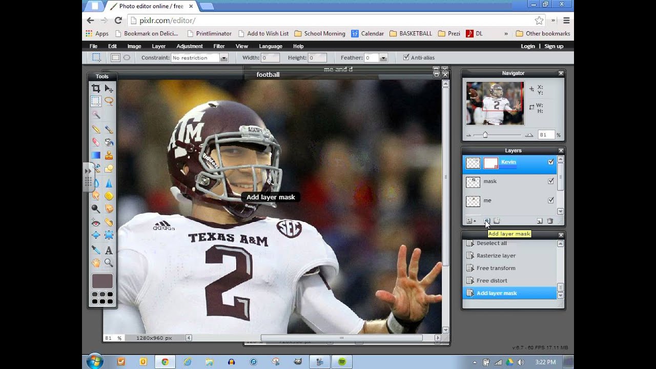 Pixlr - Text and Rasterizing - YouTube