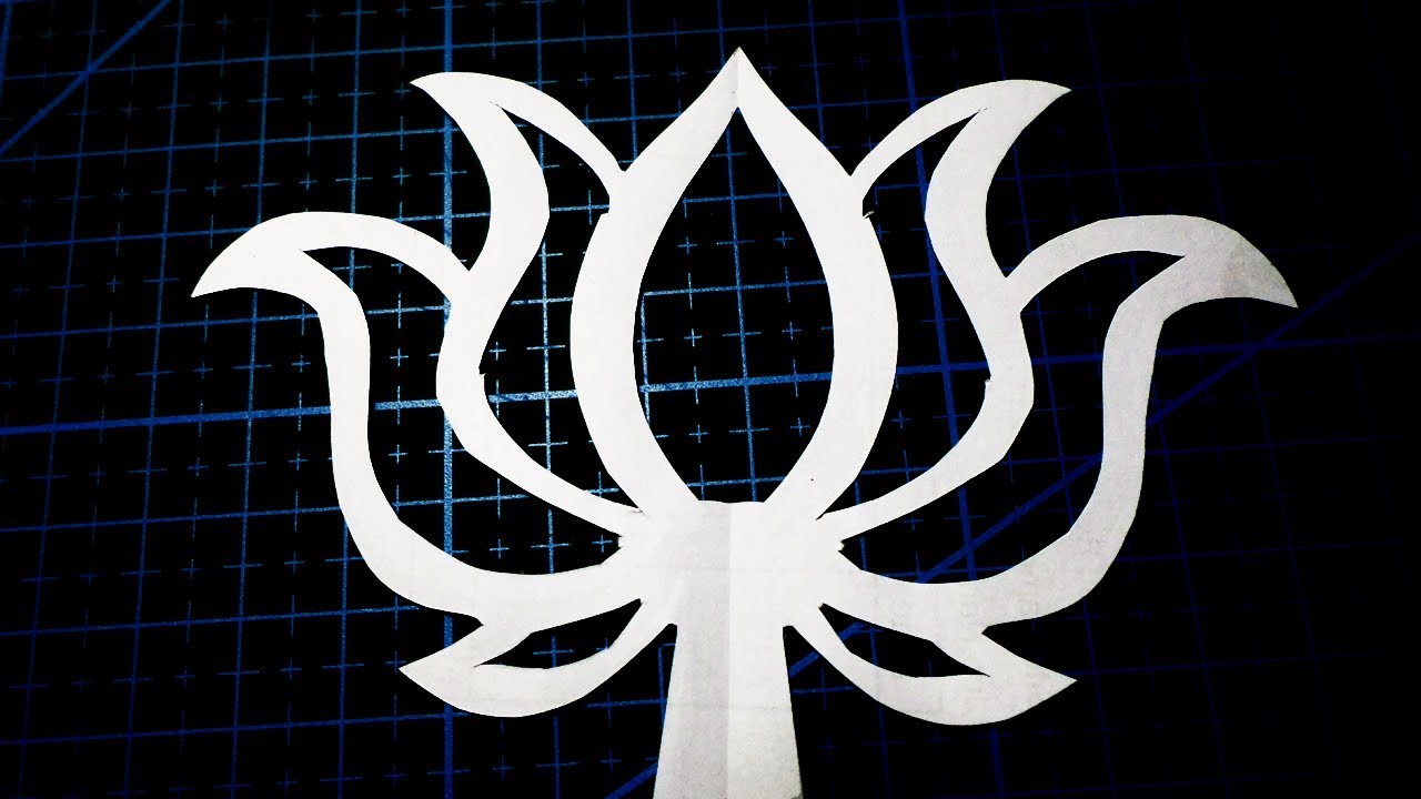 Paper Lotus Flowers How To Make Easy Paper Cutting Lotus Step By Step paper-lotus-flowers-how-to-make-easy-paper-cutting-lotus-step-by-step