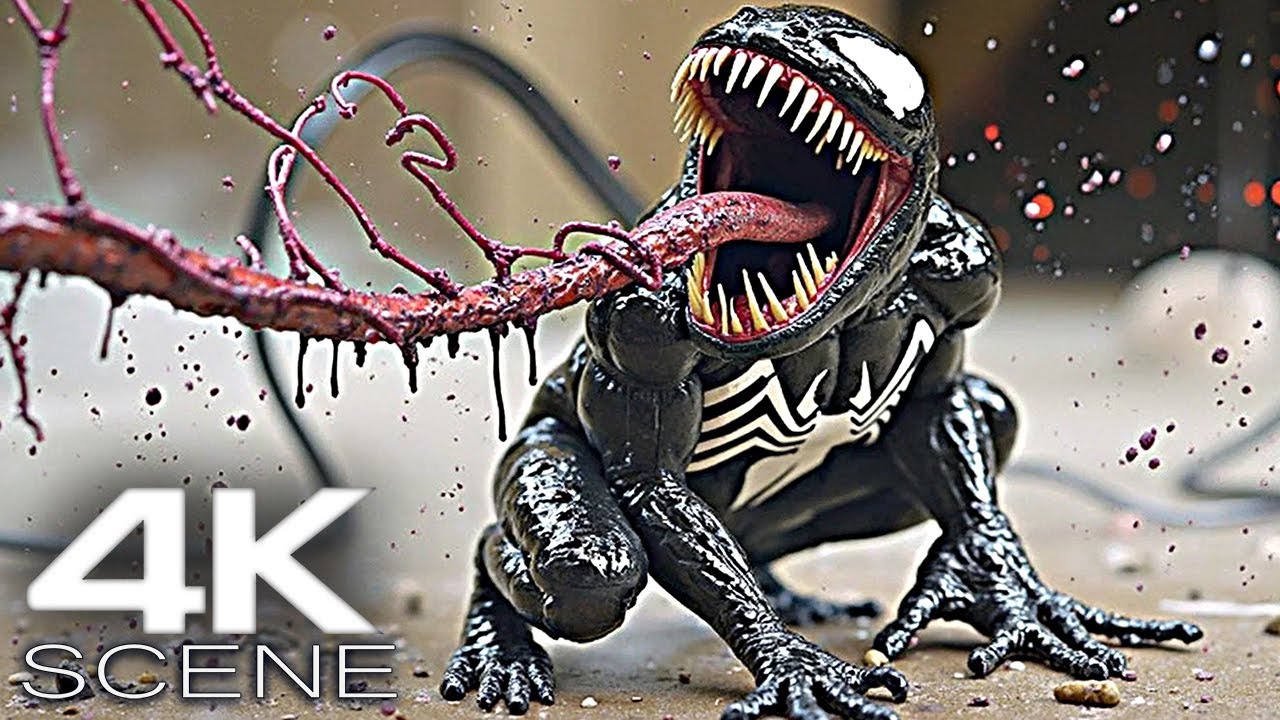 Venom Turns Into A Frog (2024) Fight Scene | Venom 3 The Last Dance ...