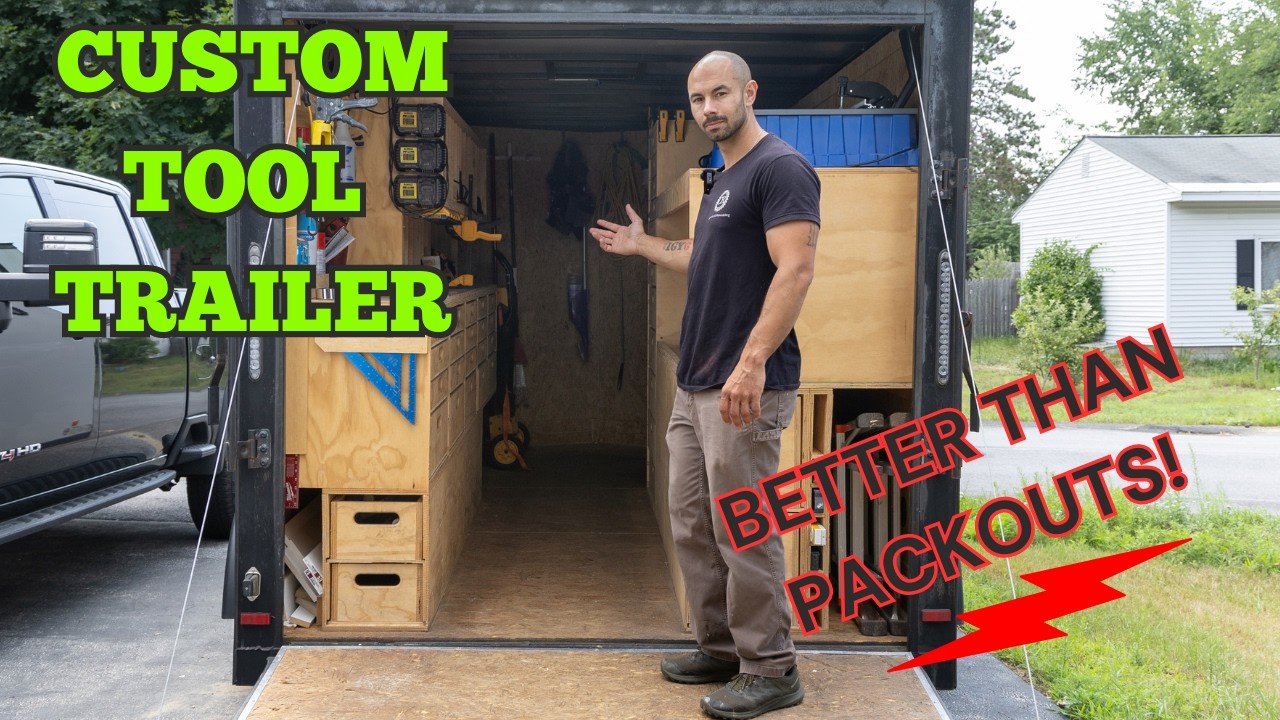 BEST TOOL TRAILER for ORGANIZATION and EFFICIENCY | Low Cost ...