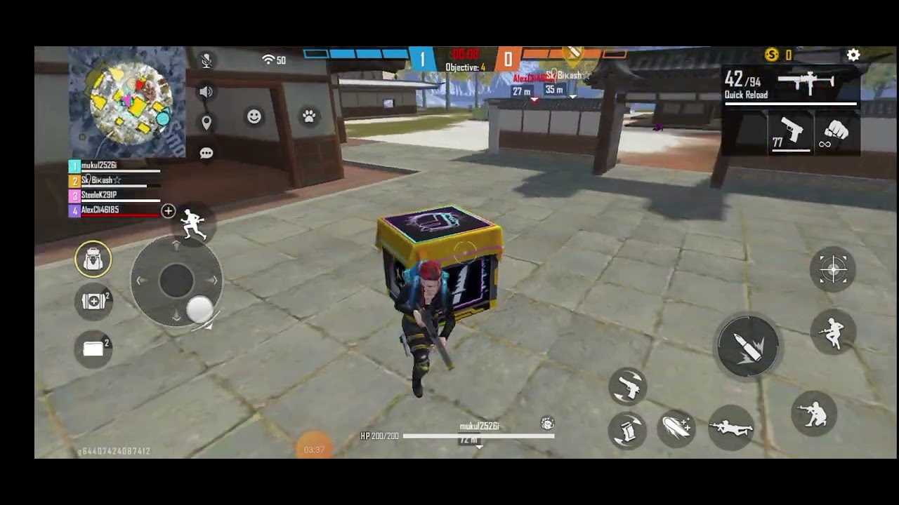 free fire 4v4 game play video - YouTube