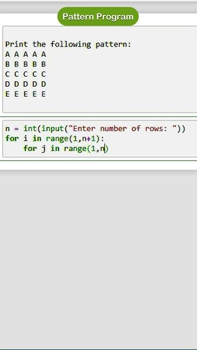 different ways to solved pattern using python program (education @freecodecamp ) #shorts #edu ...